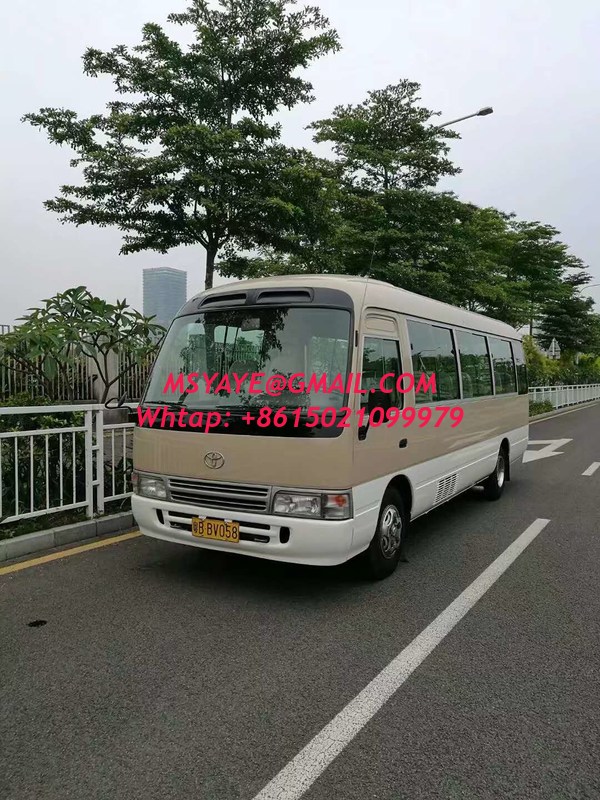 2014 japan 29 seatsused Toyota coaster bus left hand drive diesel ...
