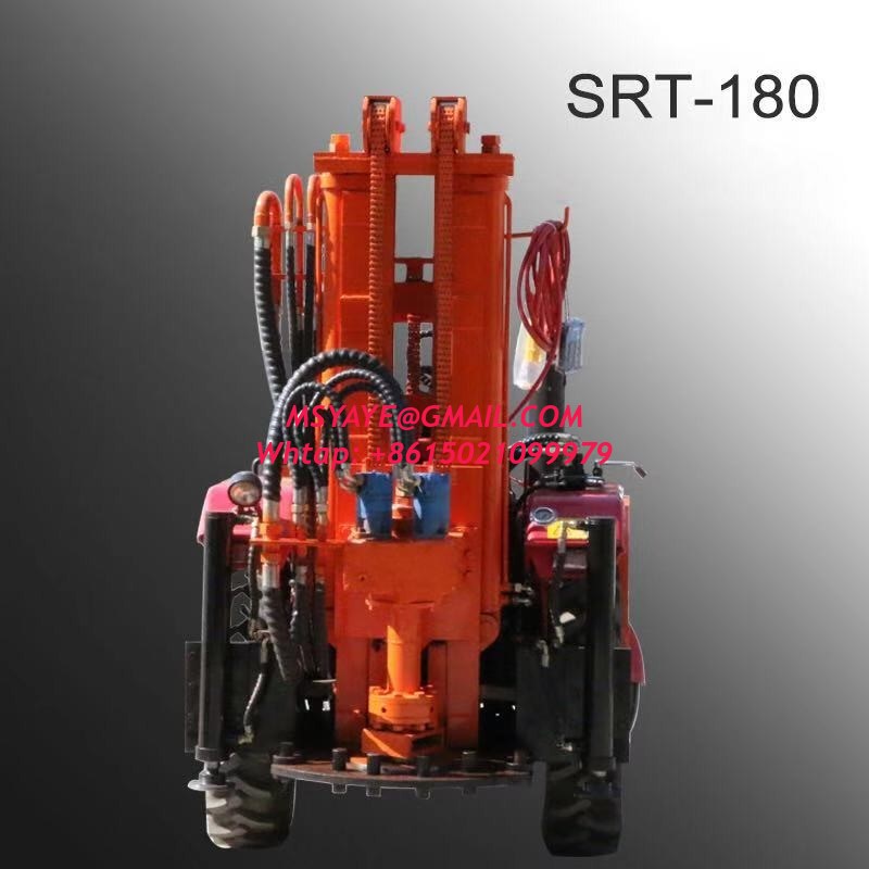 100m 120m 150m wheel tracto WATER WELL DRILLING RIG shallow water well ...