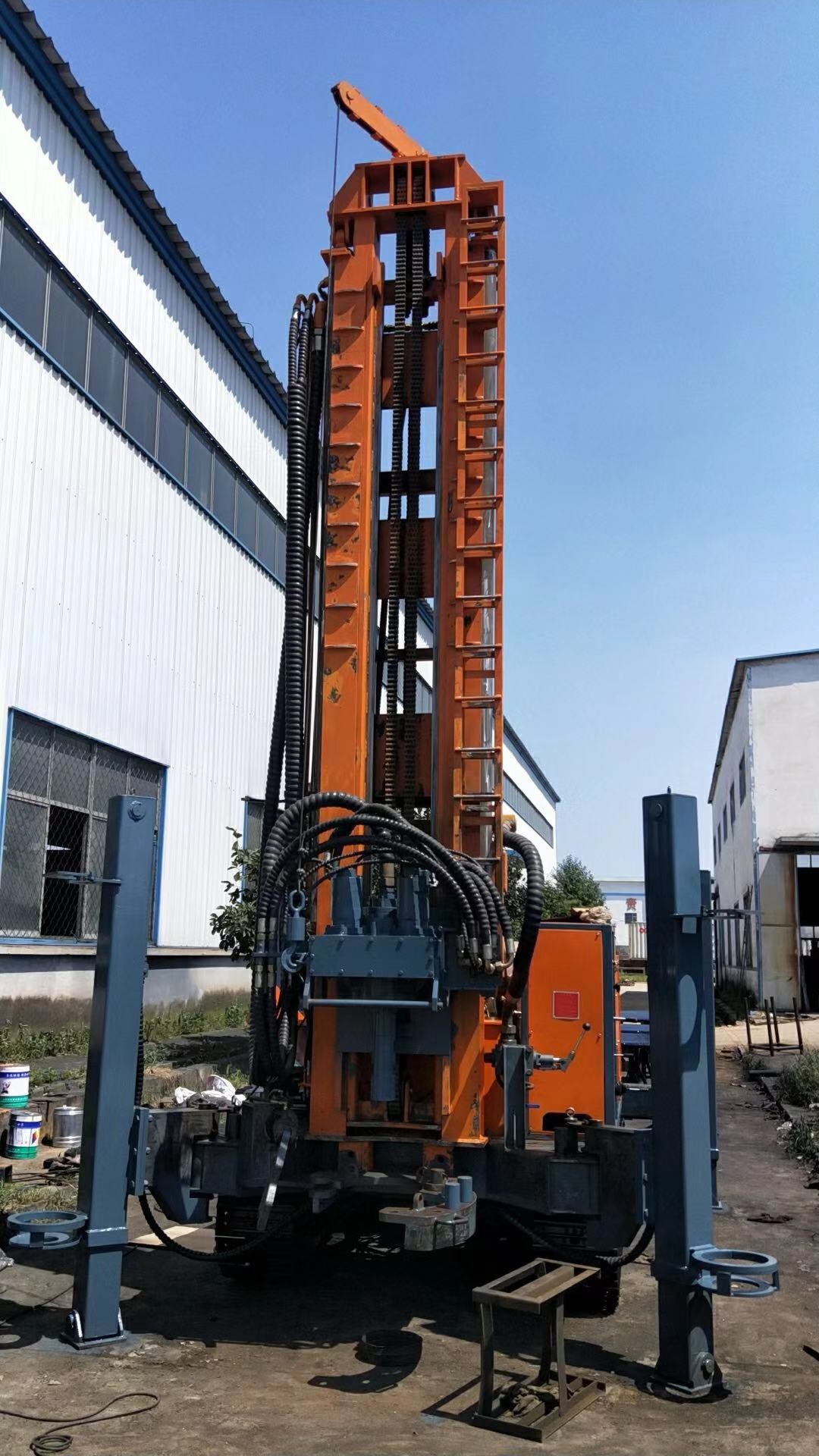 400m DTH hydraulic CRAWLER WATER WELL DRILLING RIG machine portable ...